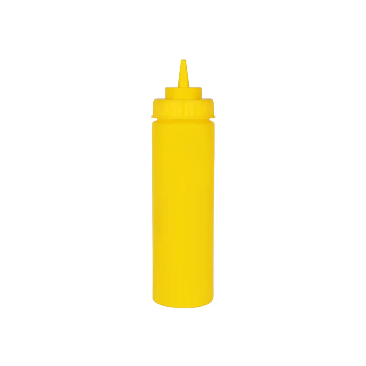 Chef Inox Squeeze Bottle Wide Mouth PP 720ml/24Oz Yellow