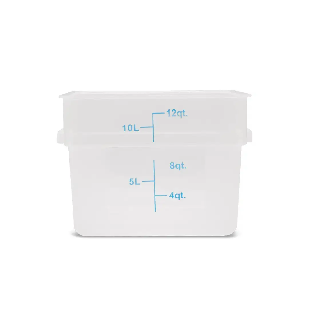 PP Square Storage Container 11.4Lt Translucent -5 To 80C - KH Classik Chef