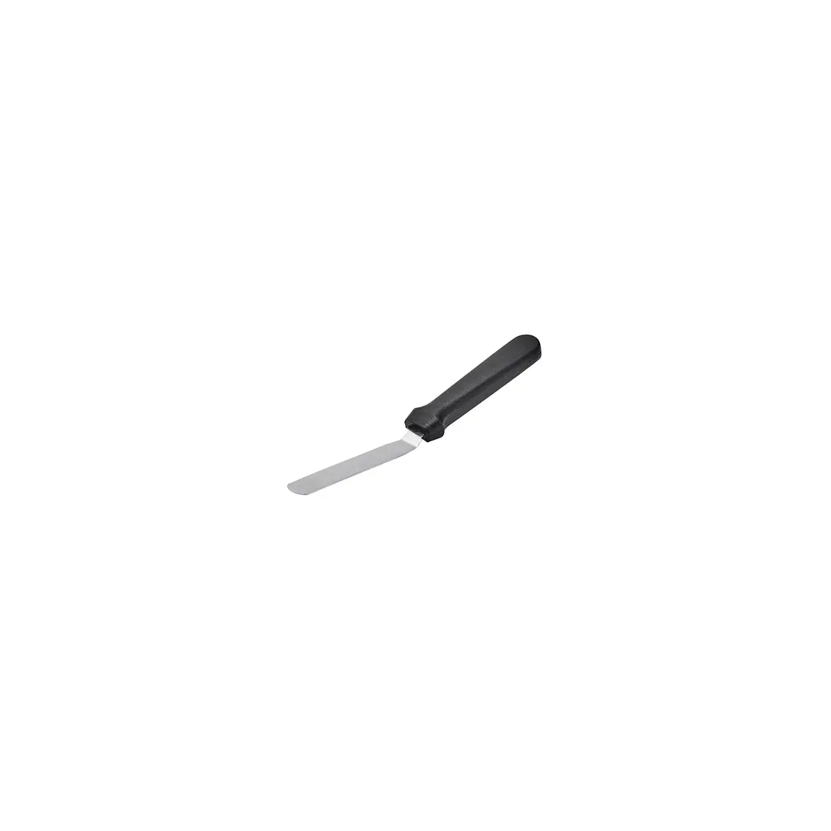 Chef Inox Spatula/Palette Knife Cranked Black Handle 100x18mm