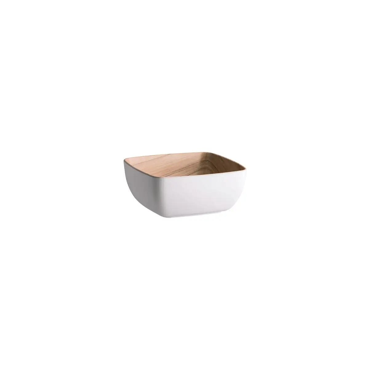 Zicco Zicco Melamine Echo White / Birch Serving Bowl 176x162x75mm