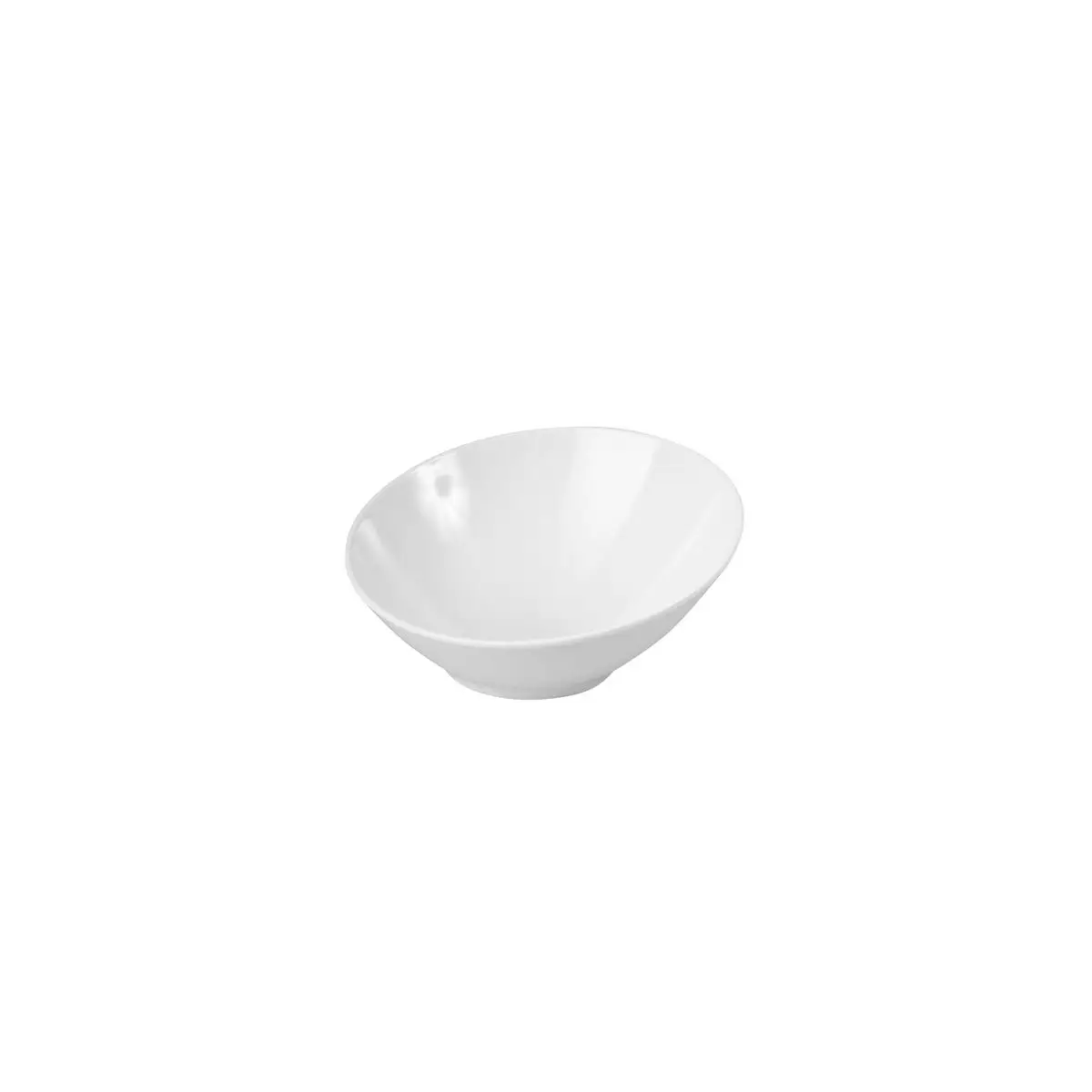 Ryner Melamine Slant Bowl-210mm White