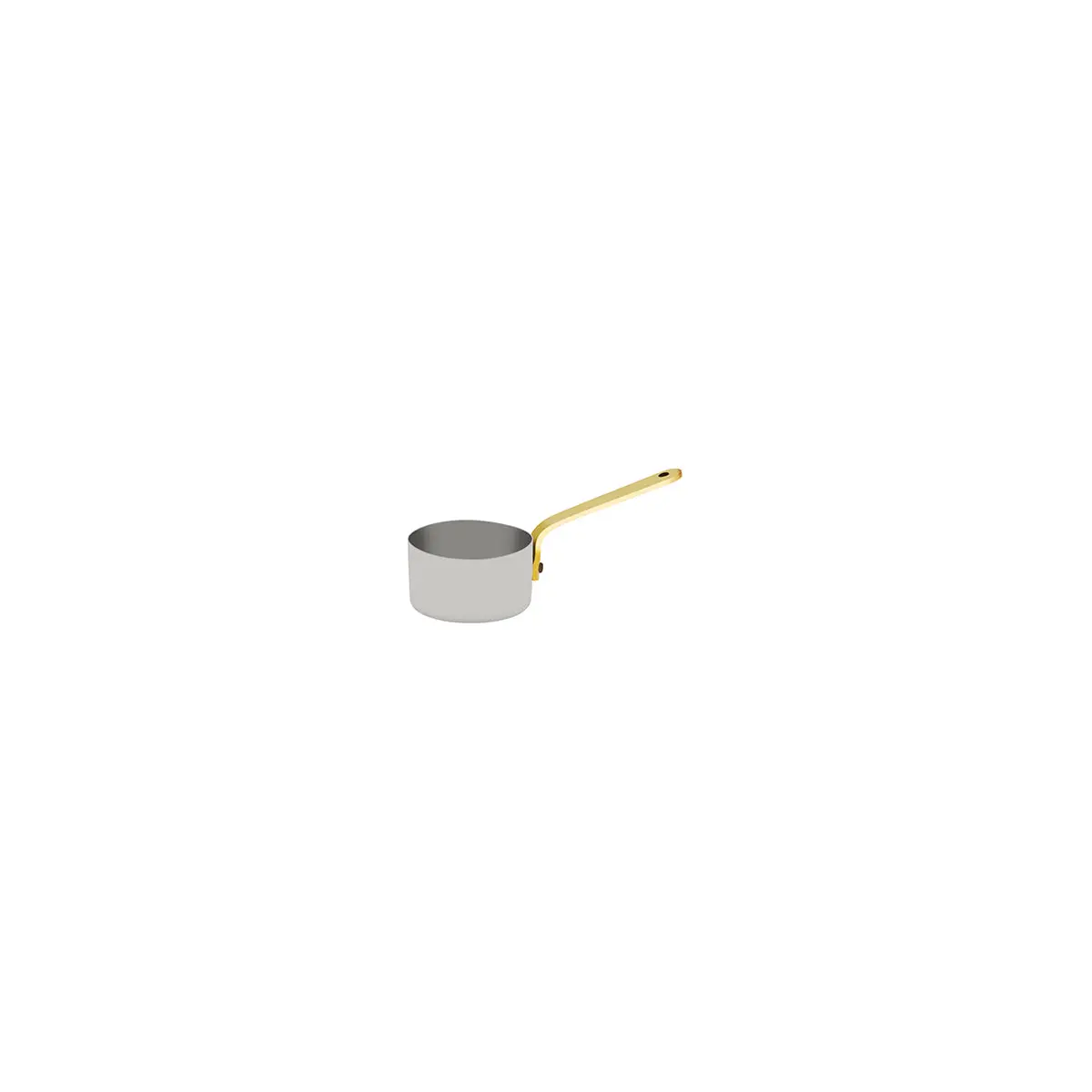 Chef Inox Miniature Saucepan W/Brass Hdl 50x30mm18/10
